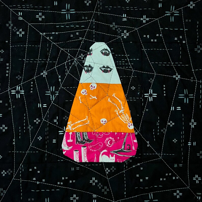 Candy Corn Charm (PDF Quilt Block Template) - Etsy