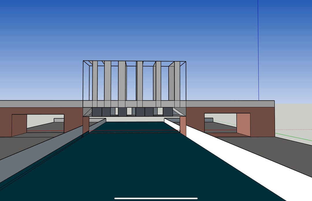 3d Bridge Model Architectural Bridge Golden Gate Metal - Etsy