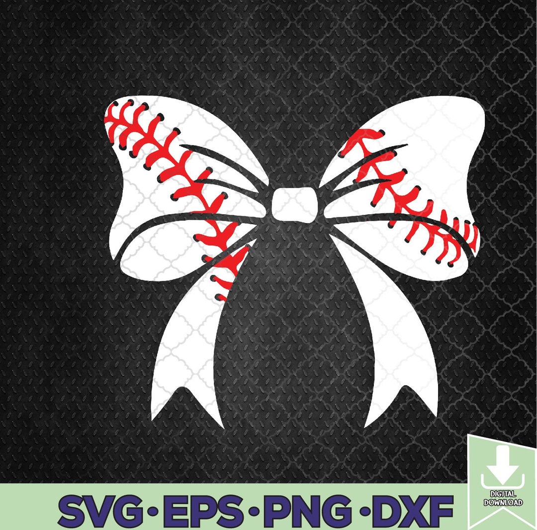 Baseball Bow Baseball Mom Mothers Day Women Baseball Mama Svg File ...