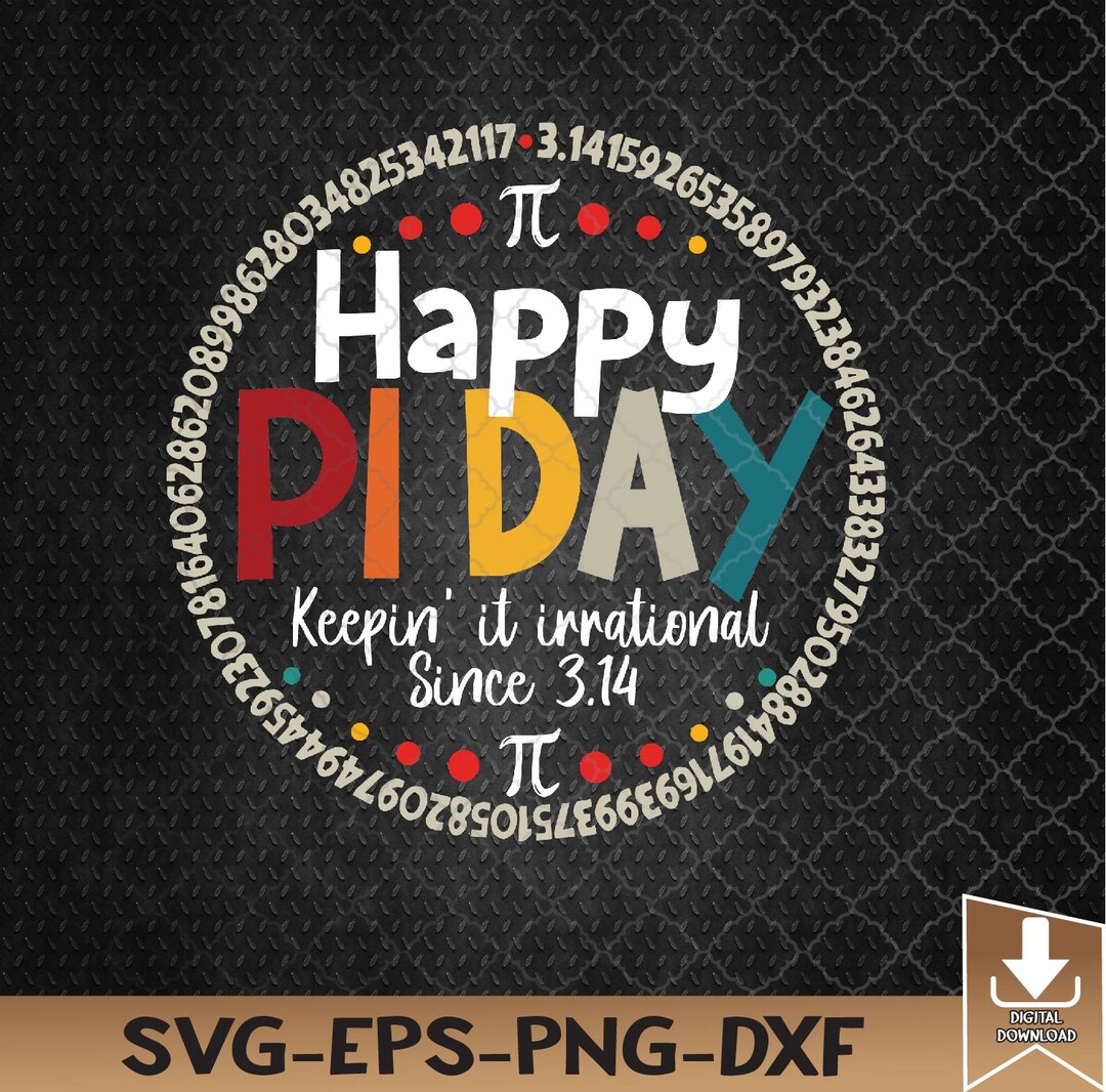 Pi Teacher Vintage 3.14 Pi Digits Happy Pi Day Svg, 3.14 Pi Svg, Svg ...