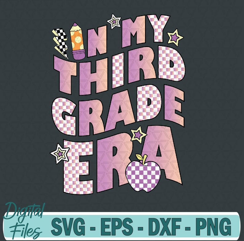 Back to School in My Third Grade Era Groovy Teachers Svg File, Digital ...