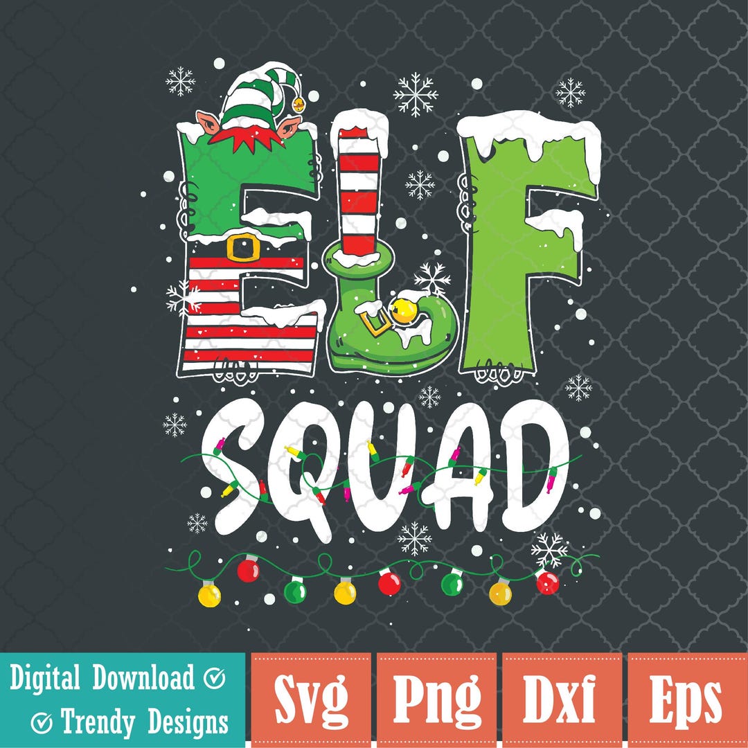 Elf Family Svg, Christmas Matching Svg, Christmas Pajamas Svg, Funny ...