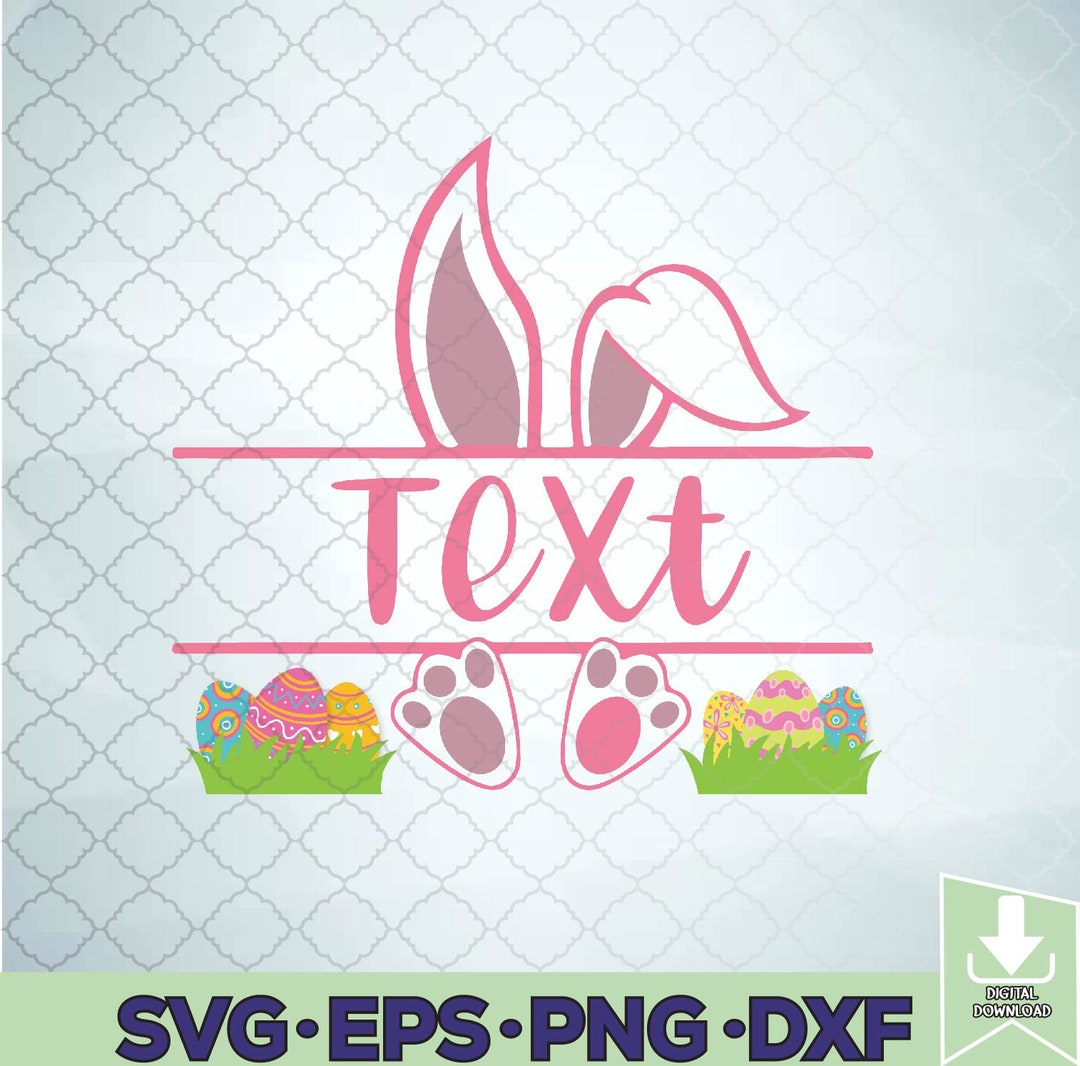 Easter Bunny Name Svg, Easter Bunny Svg, Customize Easter Svg, Easter ...