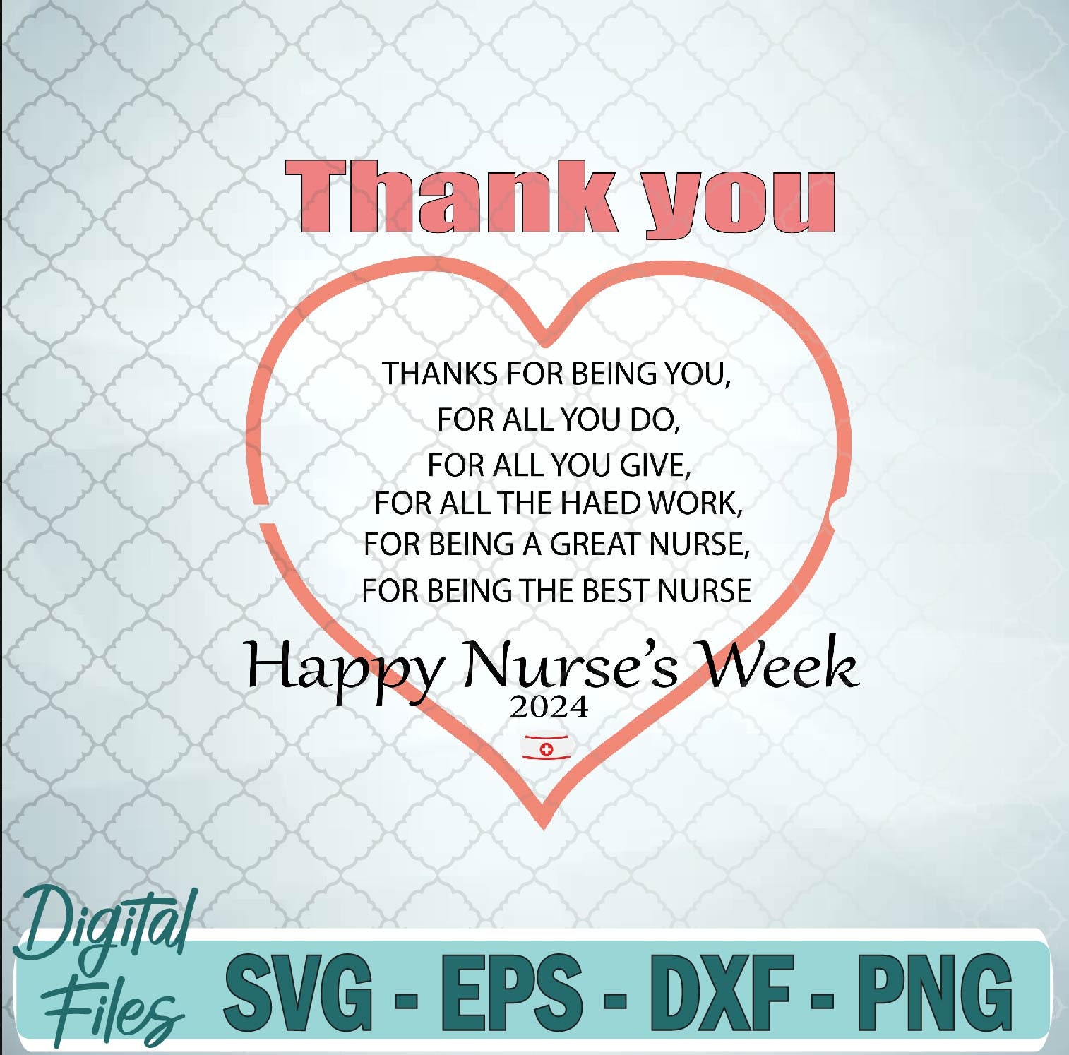 Nurses Week 2024 Happy Nurse's Day 2024 Svg File, Digital Download - Etsy