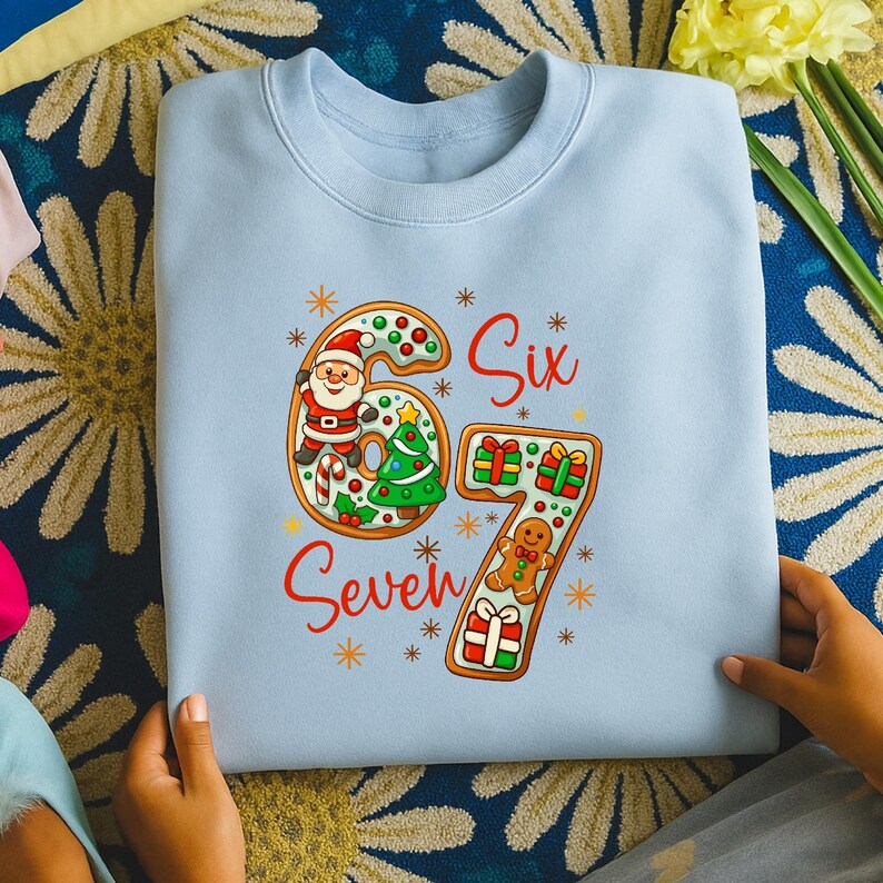 Funny 67 Six Seven Squad Meme SVG Bundle, Christmas Ugly Sweater PNG ...