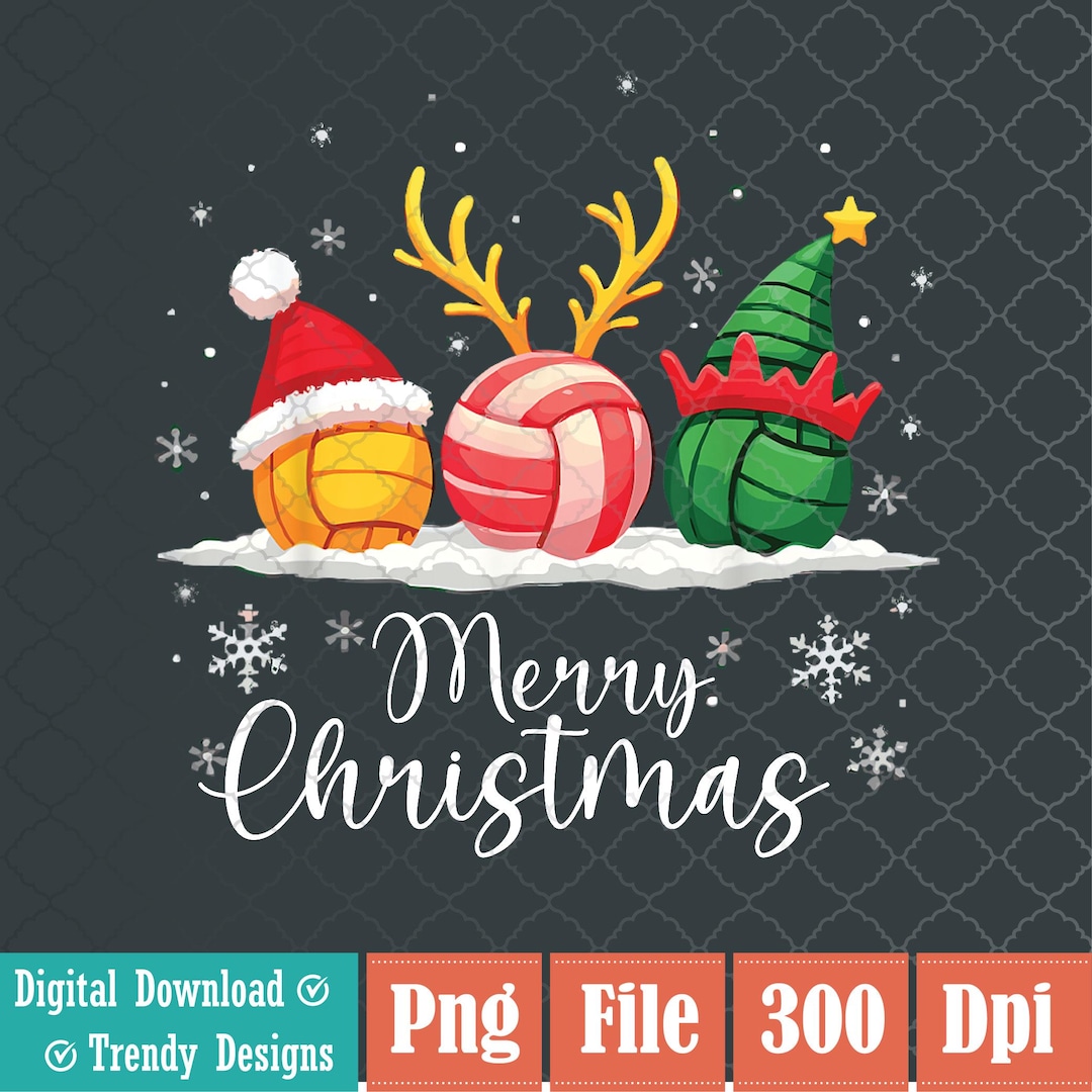 Volleyball Reindeer Santa Elf Png, Merry Christmas Party, Christmas Png ...