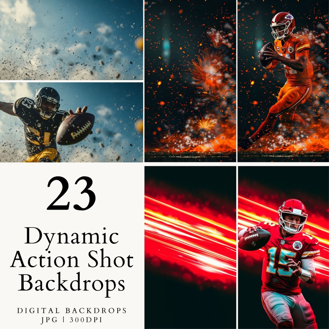 Photoshop Digital Backdrops for Sports Action Shots, School Colors ...