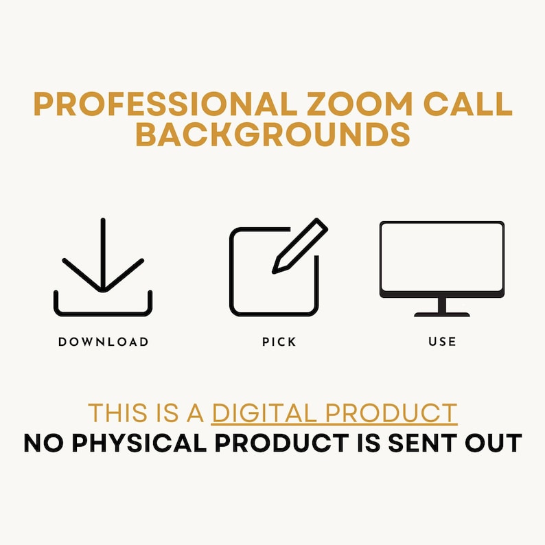 Modern Home Office Zoom Meeting Backgrounds, Virtual Backdrops for Work ...