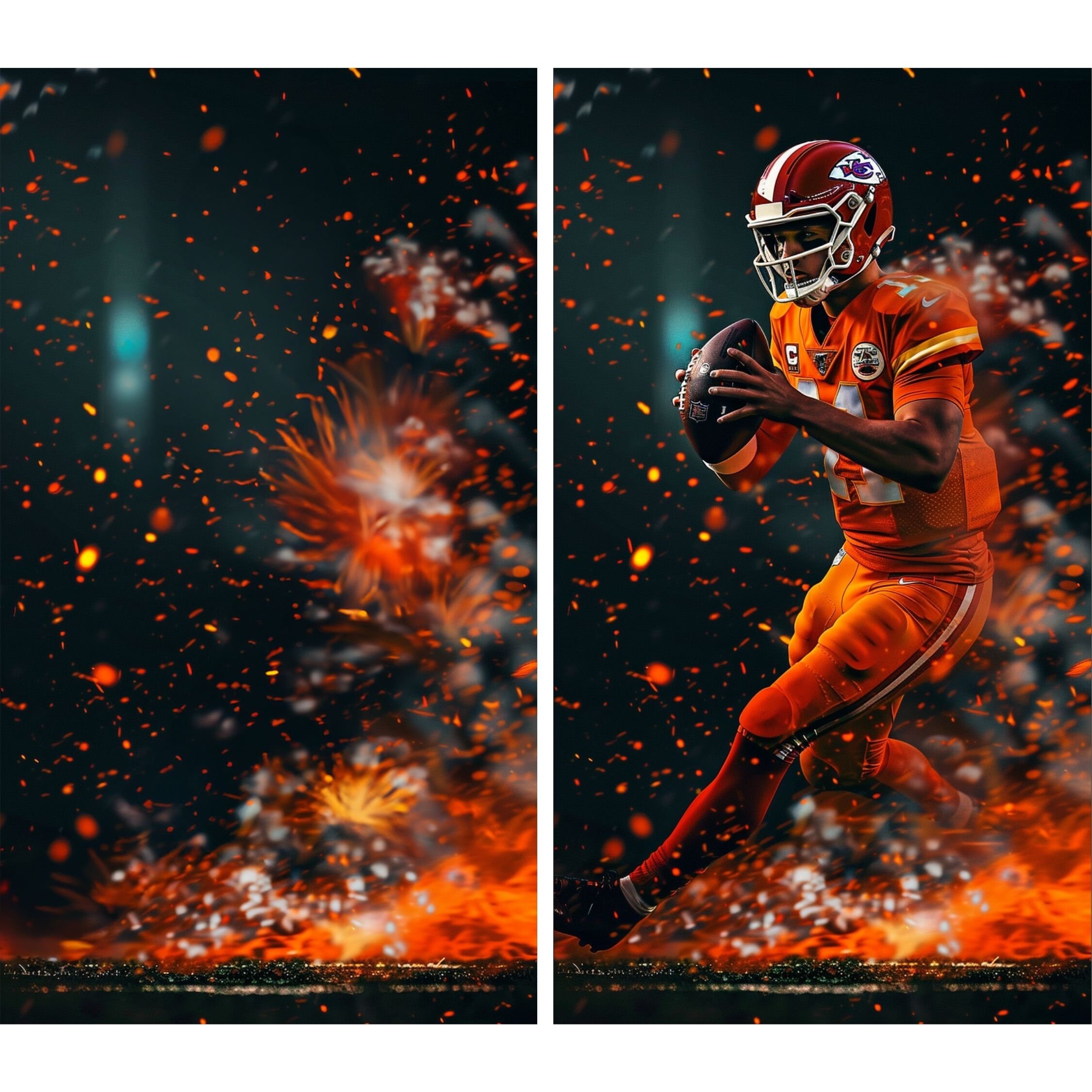 Photoshop Digital Backdrops for Sports Action Shots, School Colors ...