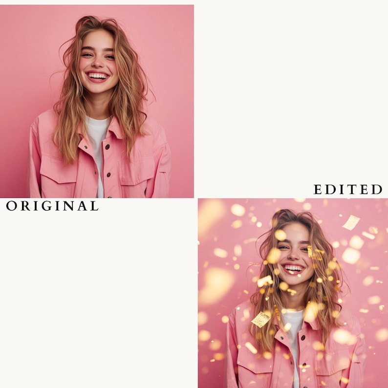 Confetti Photoshop Overlays for Professional Photography Editing ...