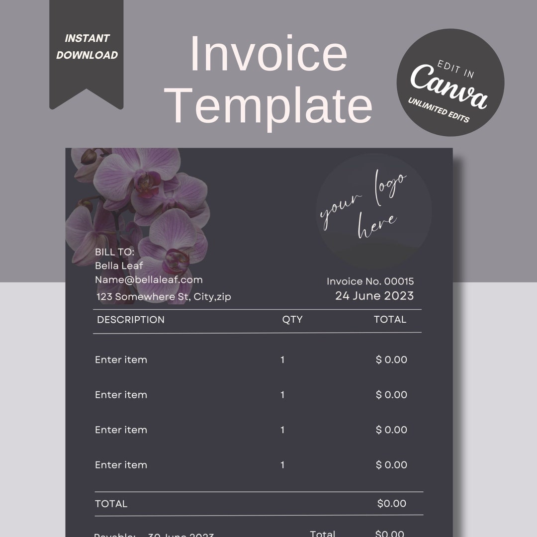 Invoice Template Download Invoice Invoice Template Etsy Sellers ...
