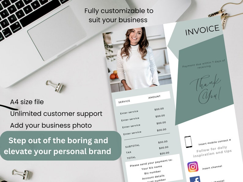 Invoice Template Download Invoice Template Coaches Invoice Modern ...