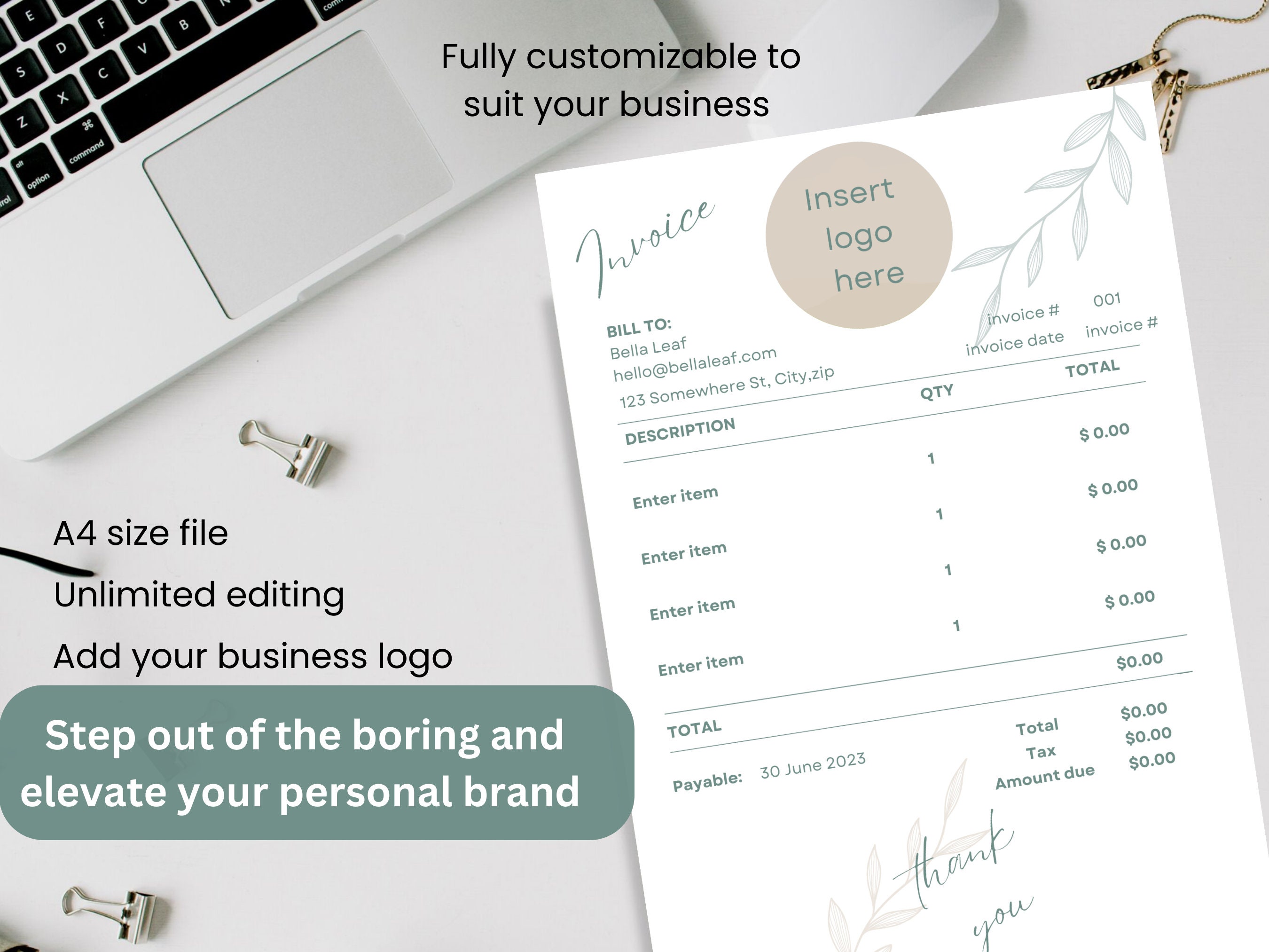 Invoice Template Download Invoice Template Invoice Printable Invoice ...