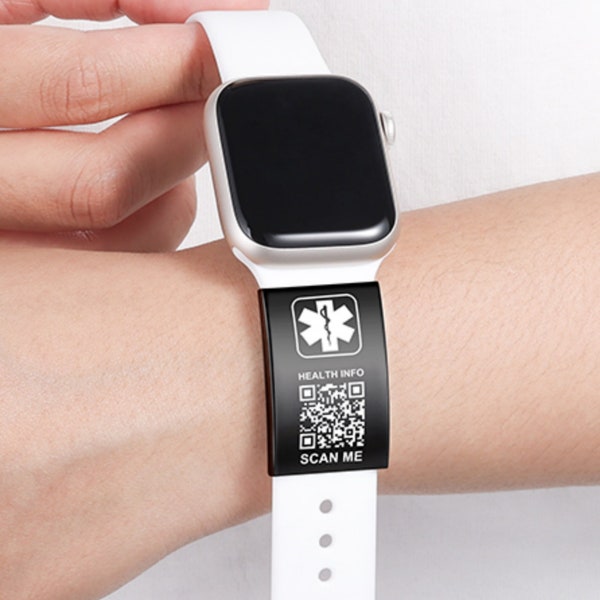 Medical Alert Plate Apple Watch - Etsy
