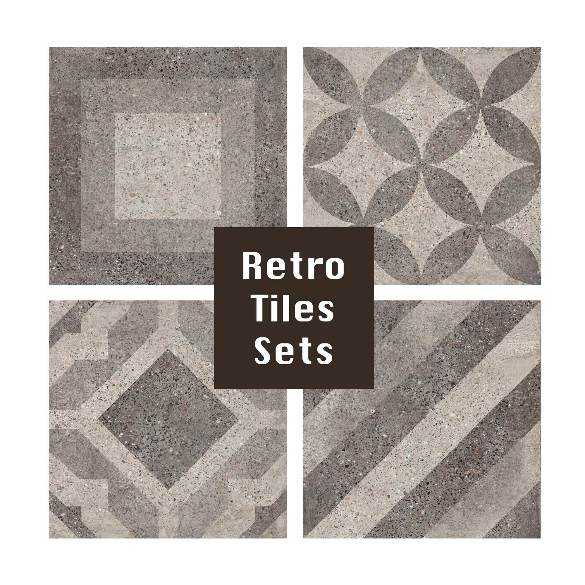 Retro Tiles Pattern Sets - Etsy