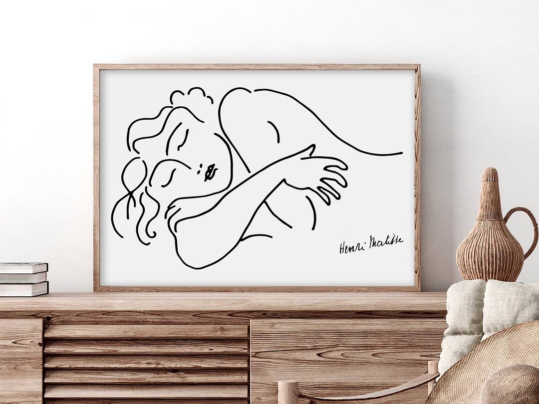 Matisse Print Matisse Poster Sketch of Woman Henri Matisse Woman ...