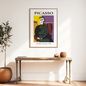 Picasso Print | the Red Armchair | Exhibition Wall Art Print | Picasso ...