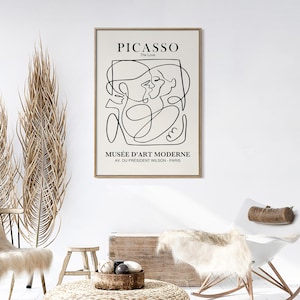 Picasso the Love Print / One Line Art / Picasso Poster / Minimalist ...