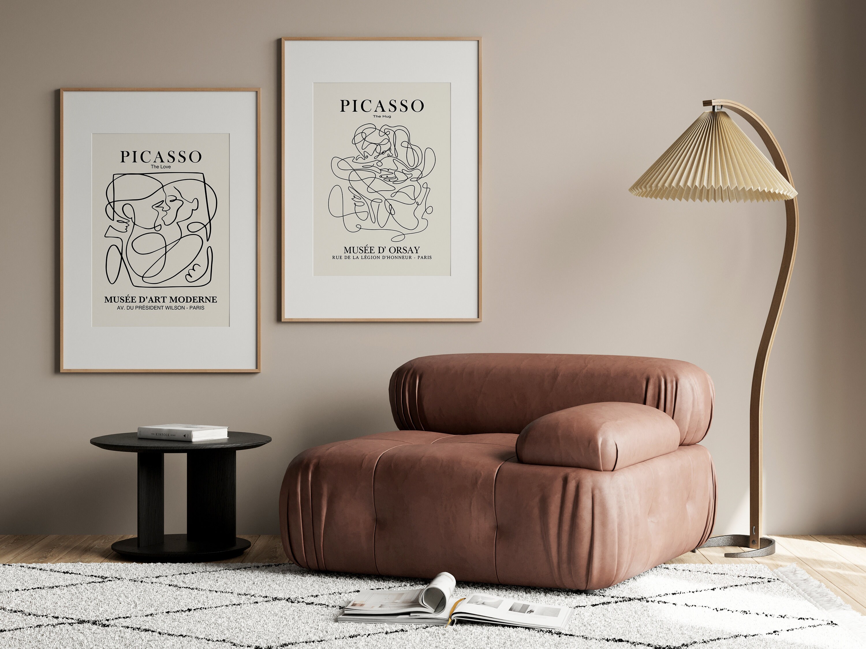 Picasso Set of 2 Exhibition Prints | Picasso the Love | Picasso the Hug ...