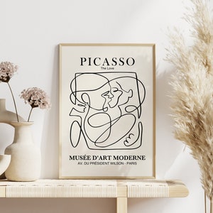 Picasso the Love Print One Line Art Picasso Poster Minimalist Print ...