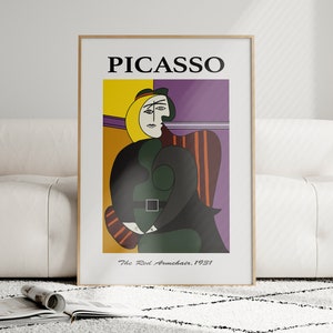 Picasso Print | the Red Armchair | Exhibition Wall Art Print | Picasso ...