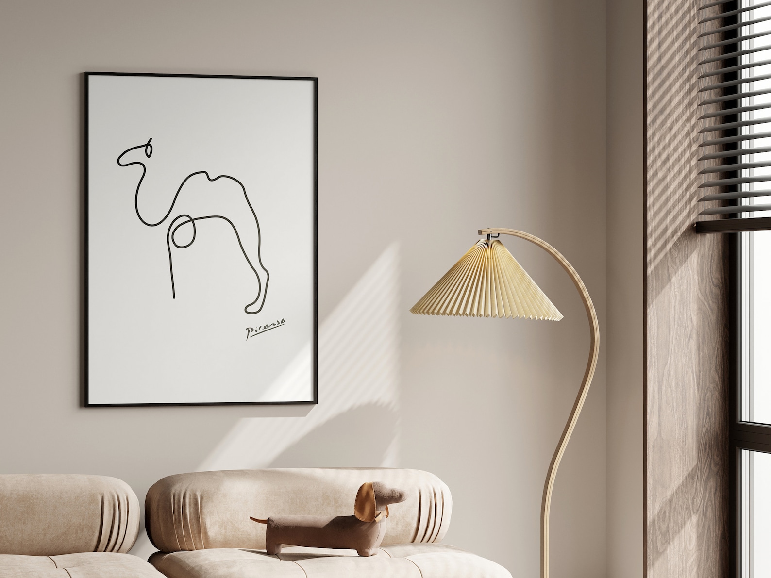 Picasso Camel Sketch Picasso Camel Line Art Print Exhibition Print Minimalist Picasso Poster ...