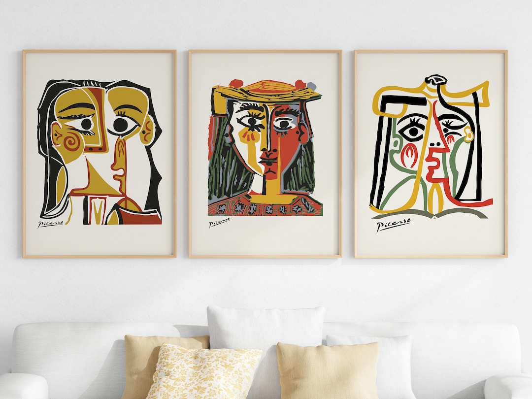 Picasso Set of 3 Prints / Picasso Printable Download / Pablo Picasso ...