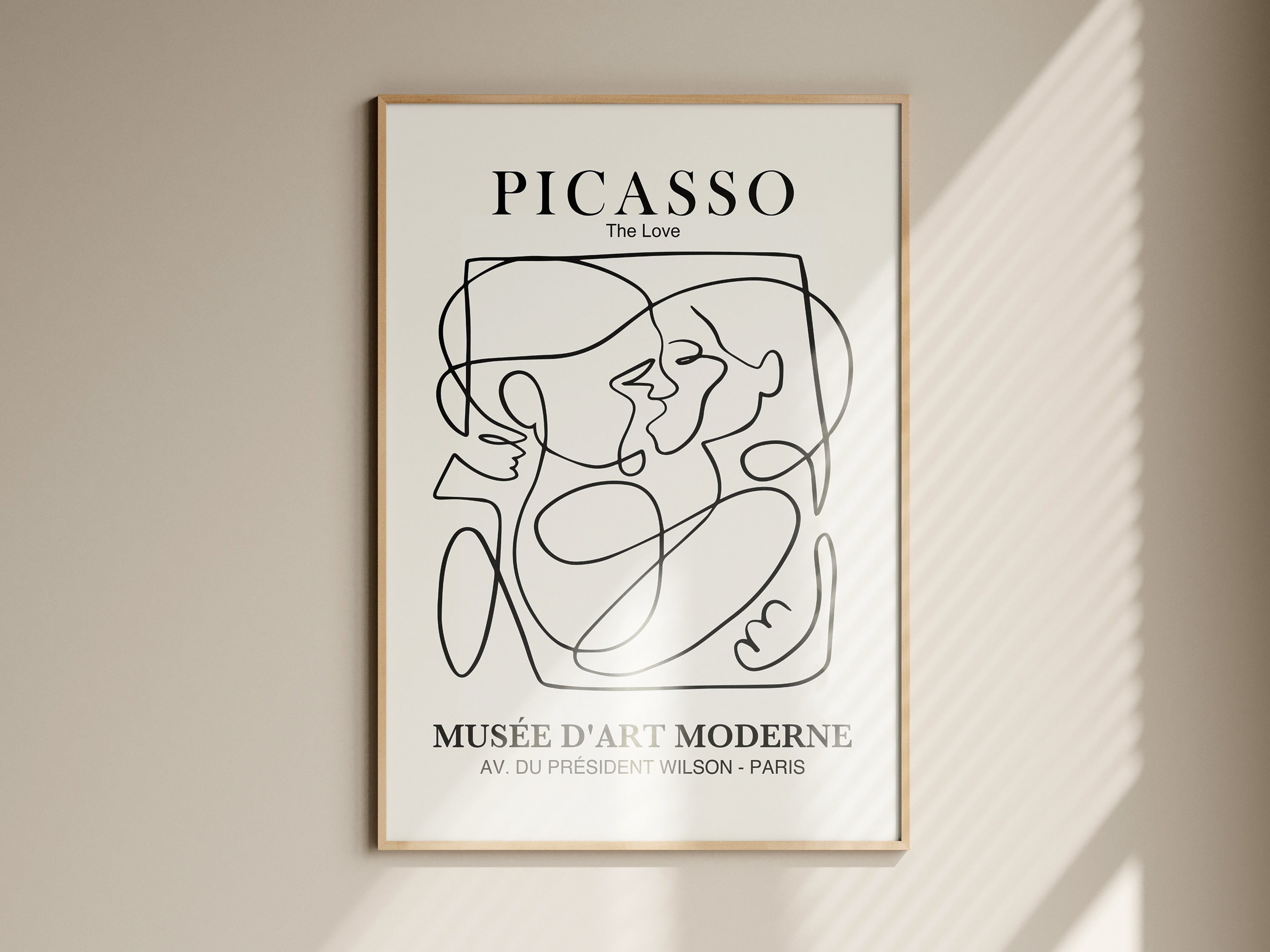 Picasso the Love Print One Line Art Picasso Poster - Etsy