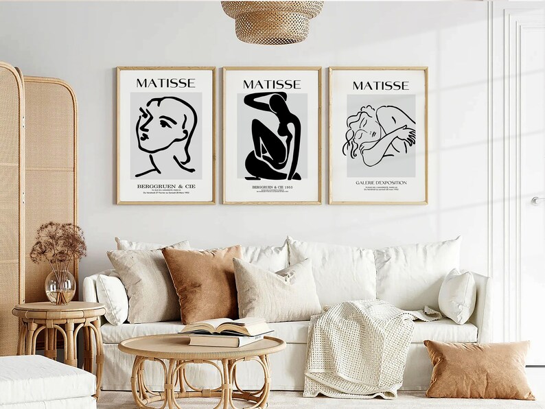 Set of 3 Henri Matisse Print | Matisse Print Download | Museum Poster ...