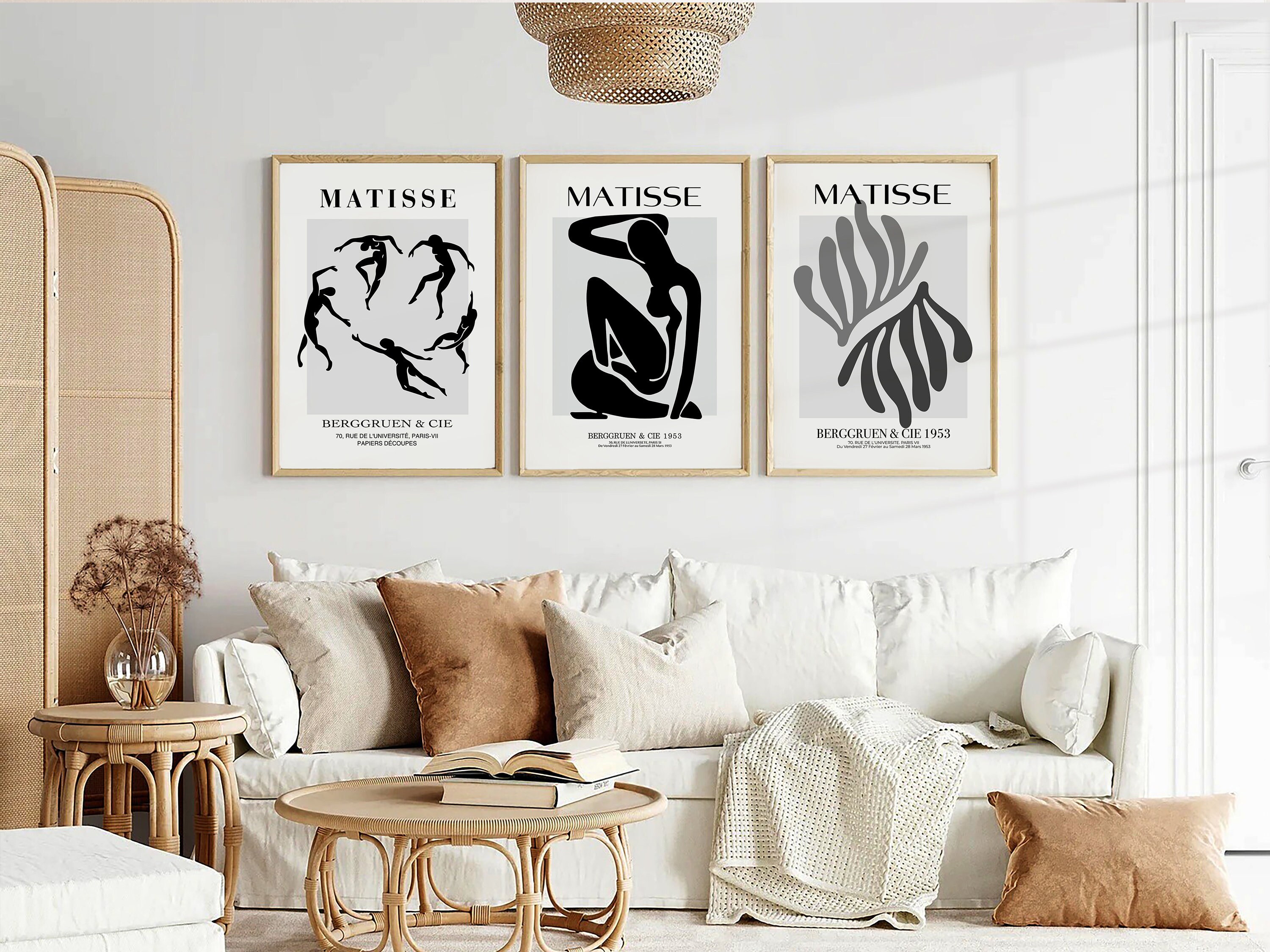 Set of 3 Henri Matisse Print Matisse Print Download Museum Poster ...