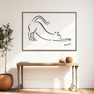 Picasso Cat Print Picasso Animal Art Picasso Line Drawing Modern ...