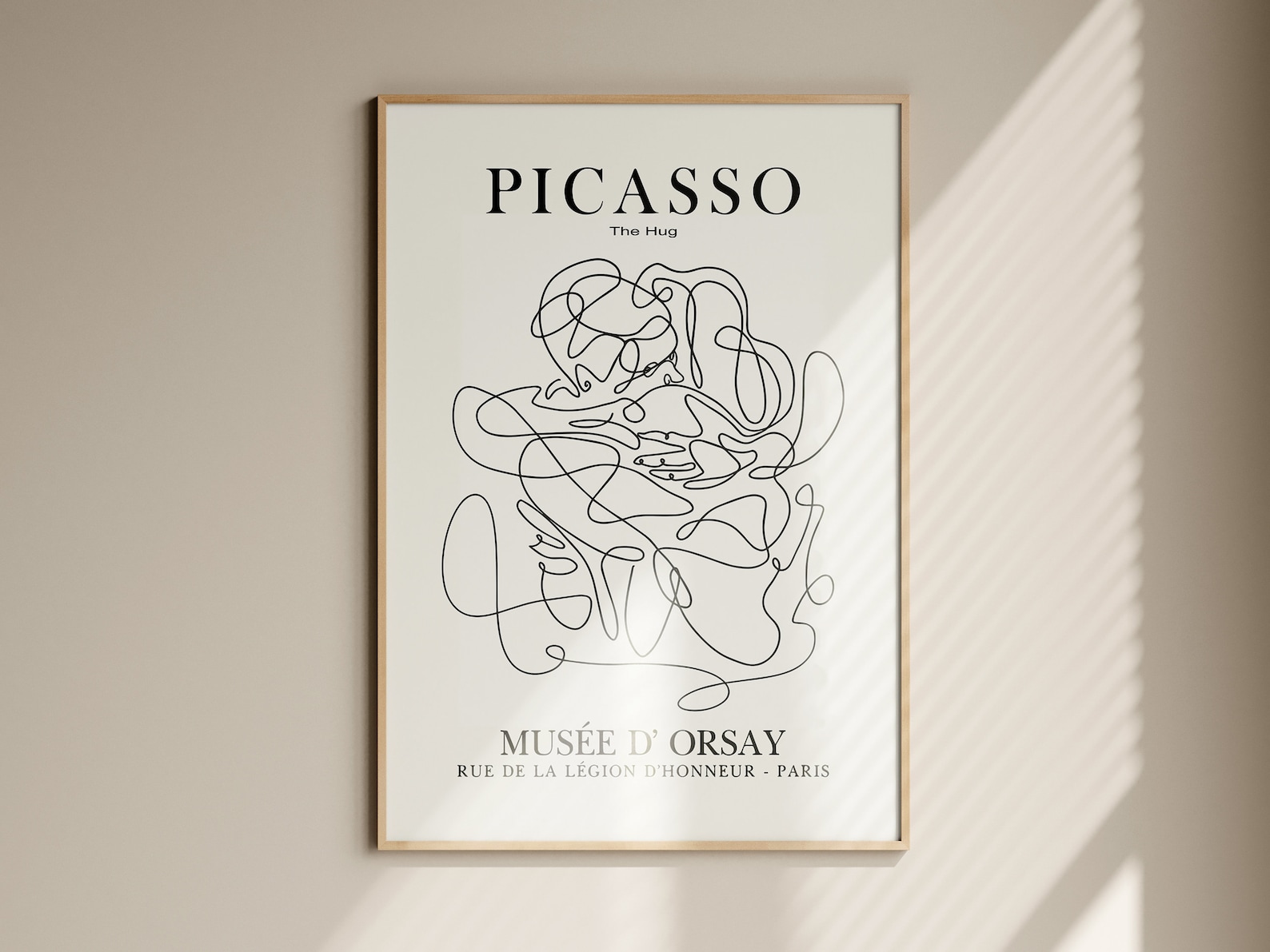 Picasso the Hug Print One Line Art Picasso Poster Minimalist Print ...