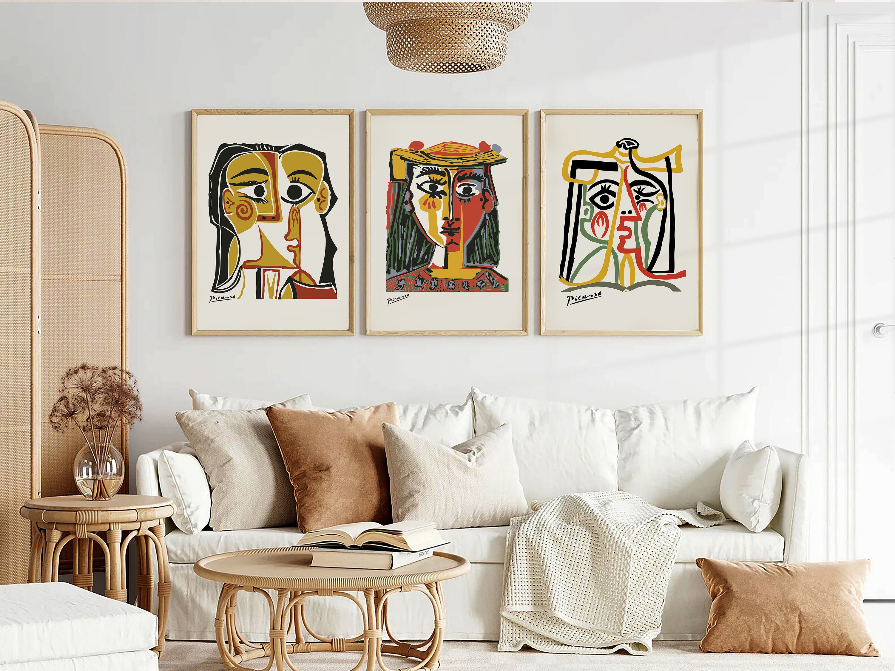 Picasso Set of 3 Prints Picasso Printable Download Pablo Picasso Wall ...