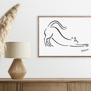 Picasso Cat Print Picasso Animal Art Picasso Line Drawing Modern ...