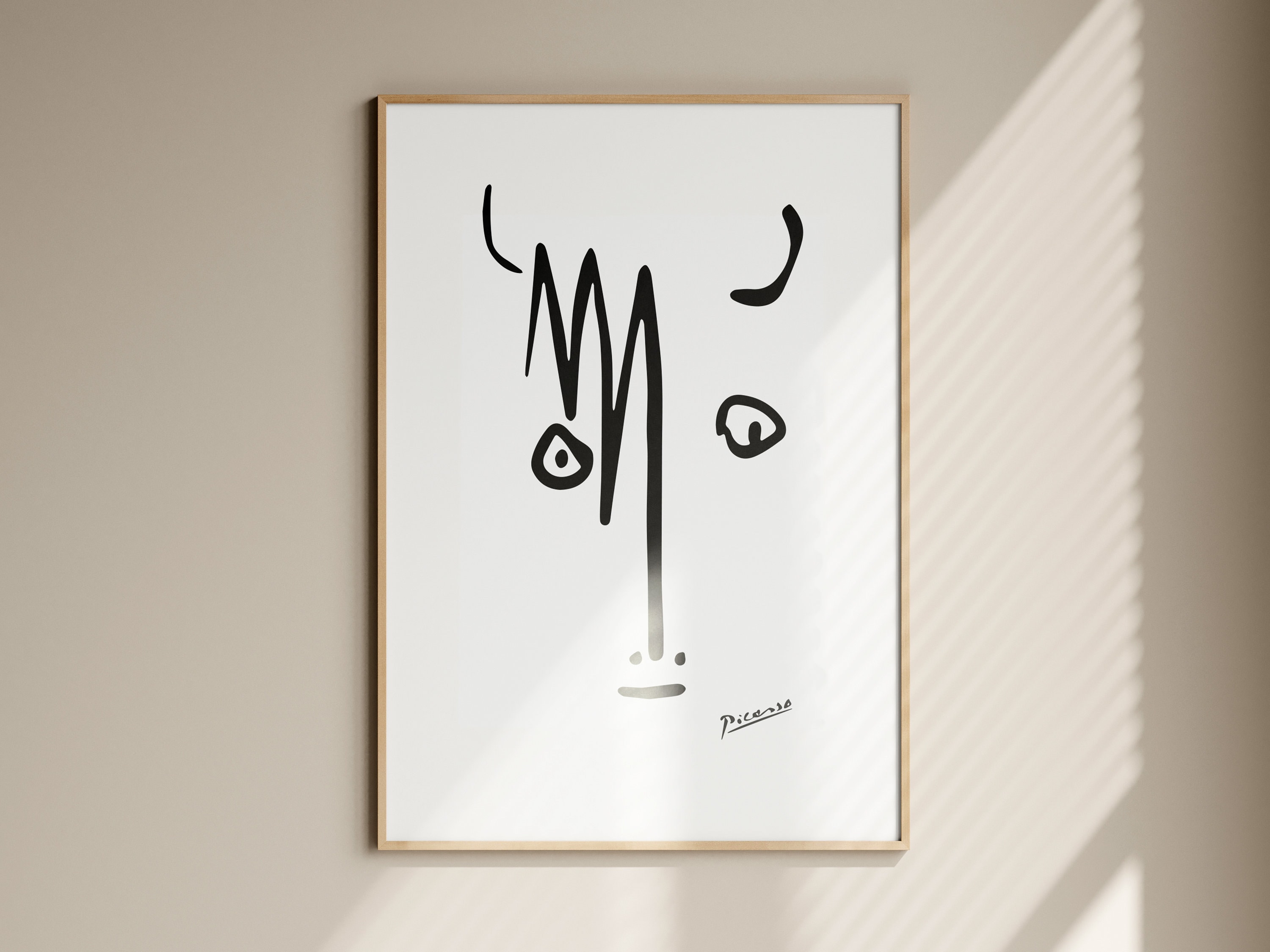 Picasso Bull Head Print Picasso Bull Line Art Print Exhibition Print ...