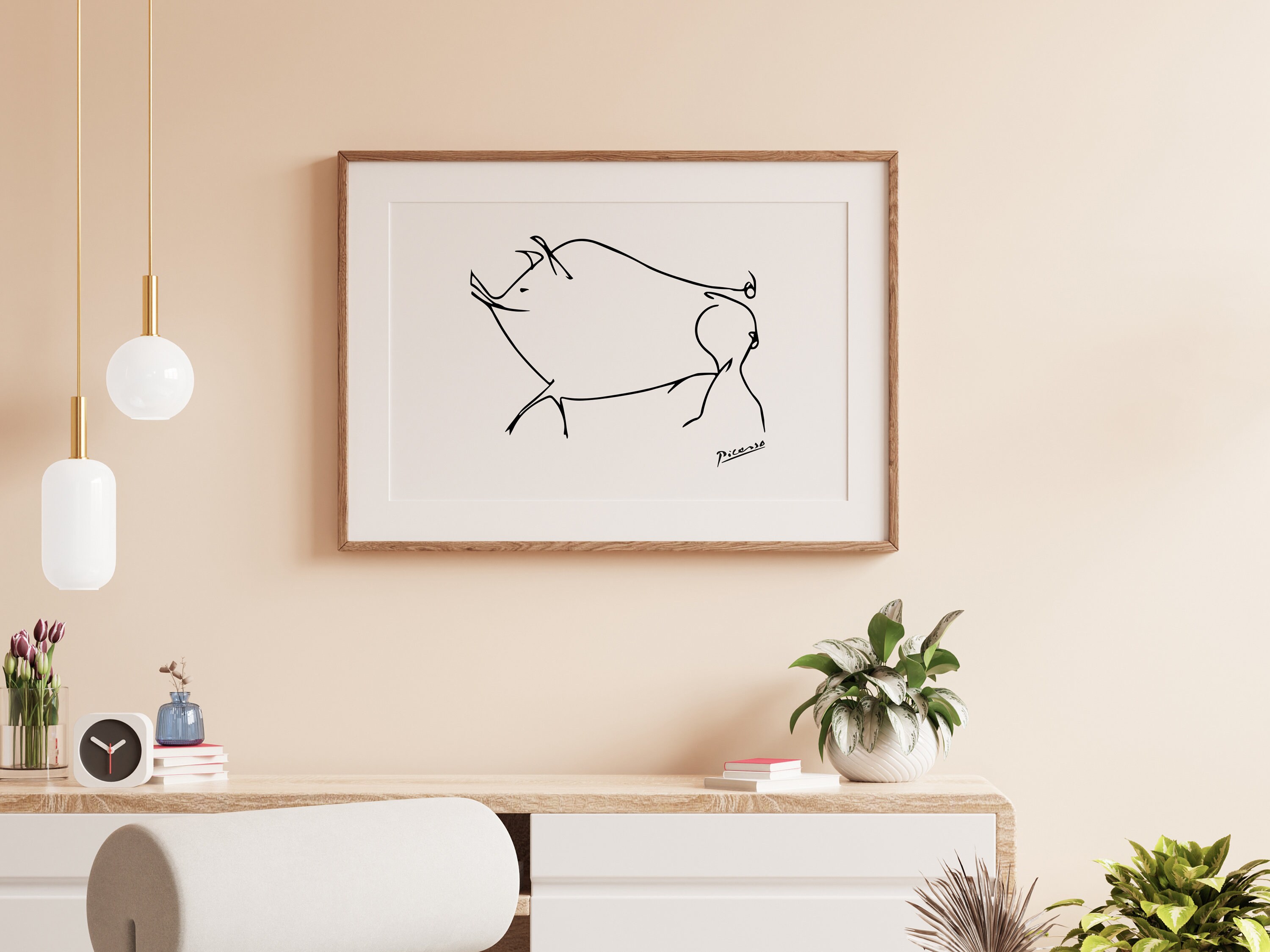 Picasso Pig Print | Picasso Art Print | Picasso Poster | Picasso Wall ...