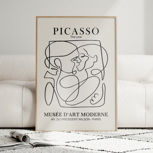 Picasso the Love Print One Line Art Picasso Poster Minimalist Print ...
