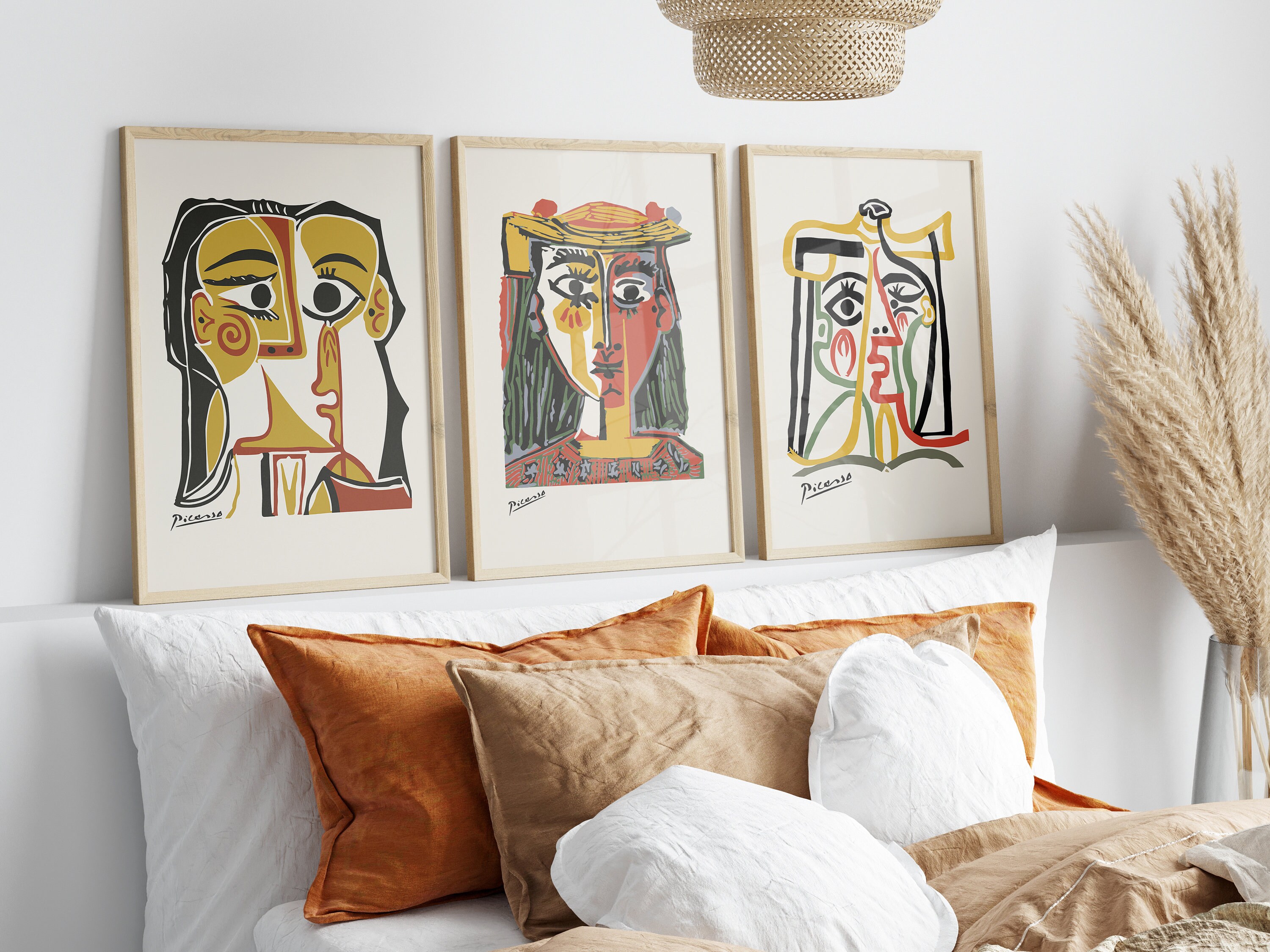 Picasso Set of 3 Prints Picasso Printable Download Pablo Picasso Wall ...