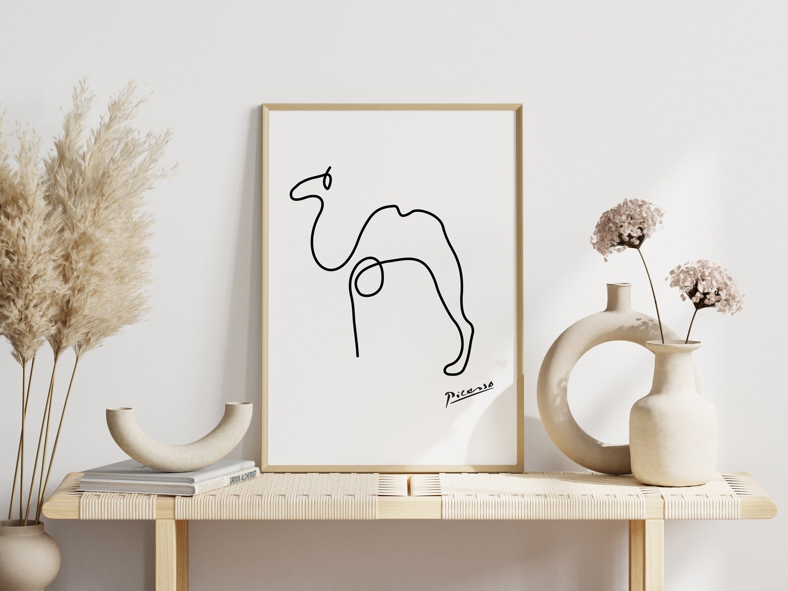 Picasso Camel Sketch Picasso Camel Line Art Print Exhibition Print Minimalist Picasso Poster ...