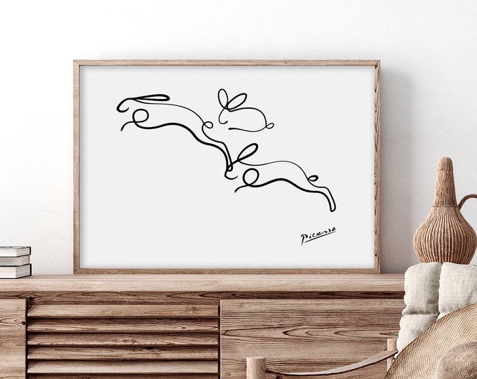 Hare Rabbit in Deep Moody Magic Flower Forest Print, Dark Academia ...