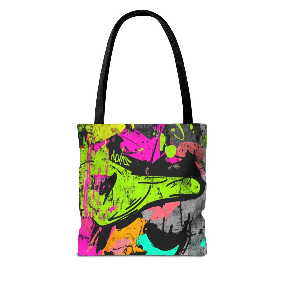 Urban Graffiti Tote Bag, Street Style Shoulder Bag, Urban Art Carryall ...