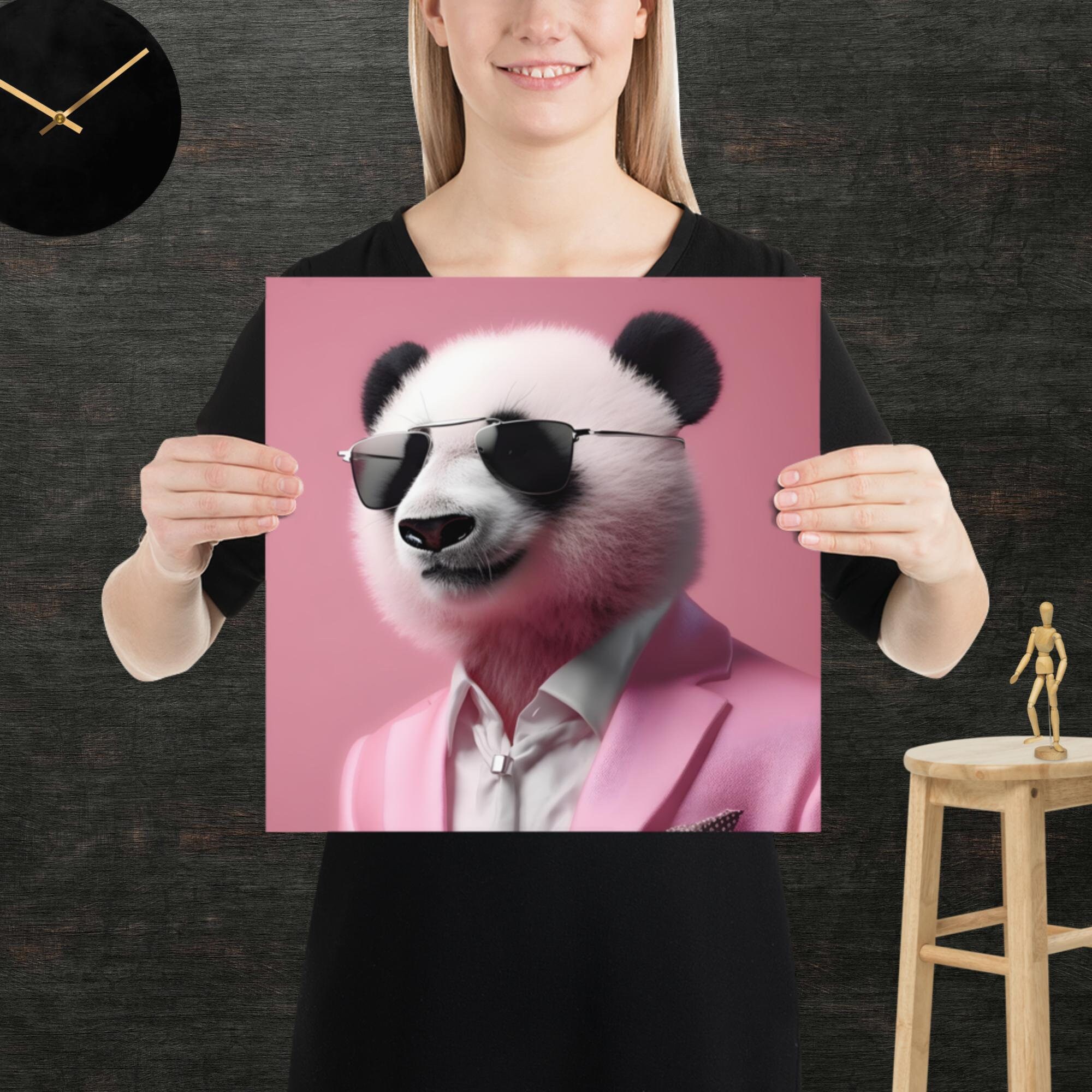 Panda 80s Style Retro Poster Eighties Wall Art Living - Etsy