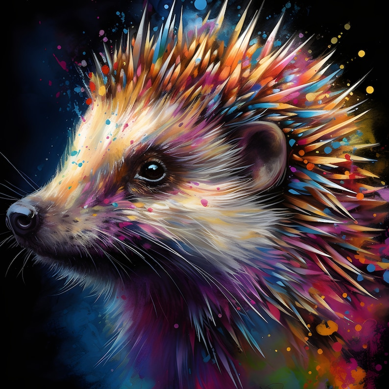 Printable Colorful Animal Art | Wall Art | Living Room | Childs Room - Etsy