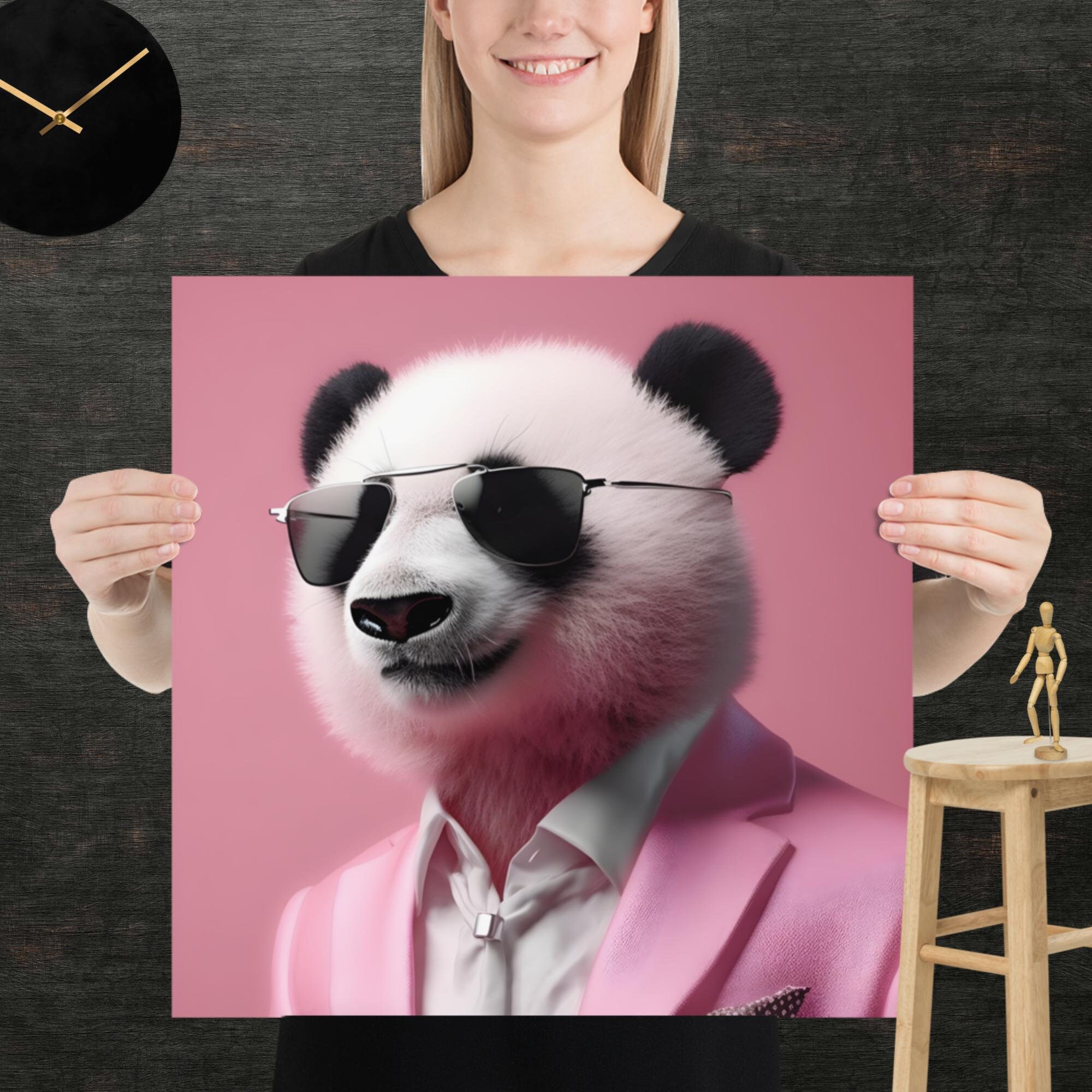 Panda 80s Style Retro Poster Eighties Wall Art Living - Etsy