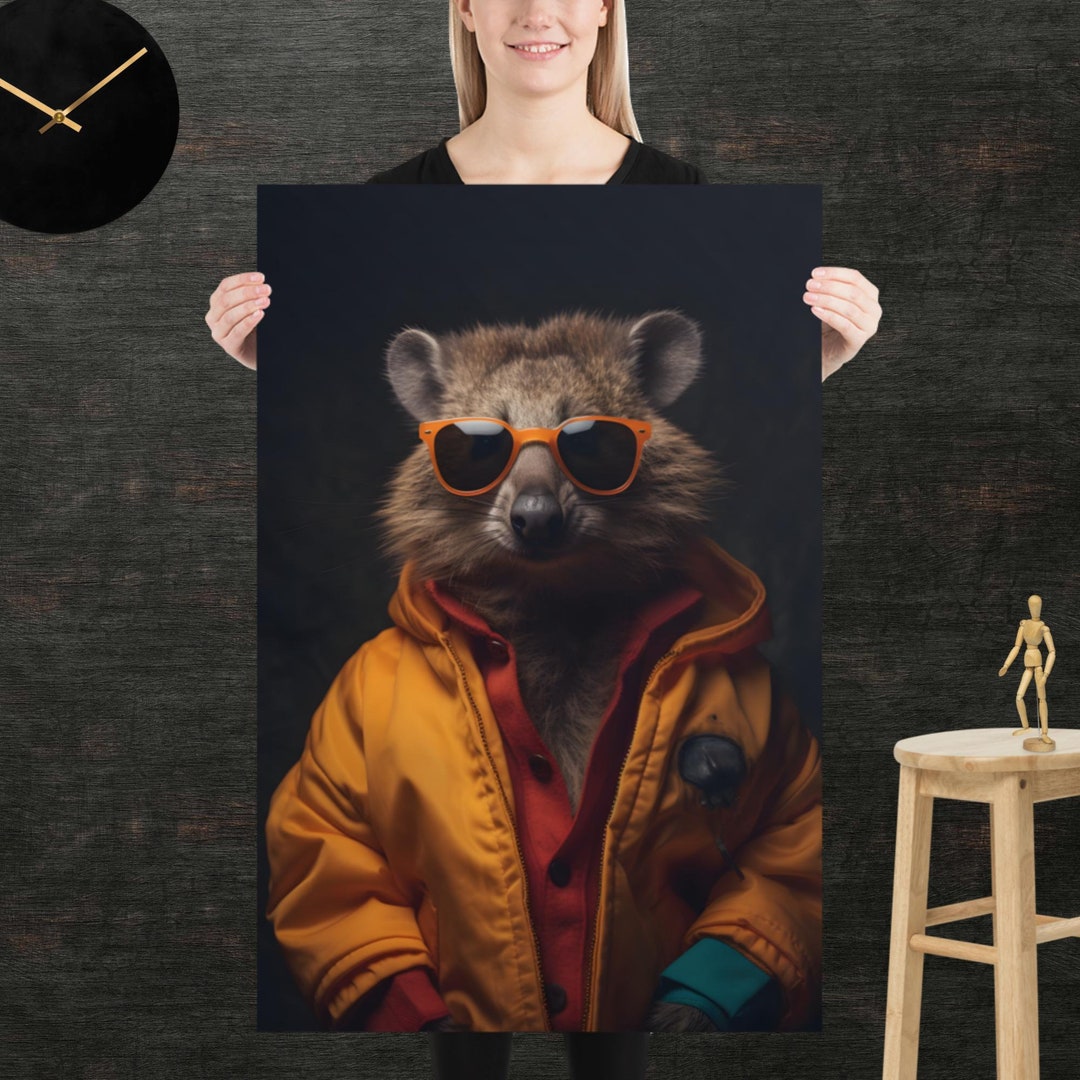 Quokka 80s Style | Retro Poster | Eighties Wall Art | Living Room ...