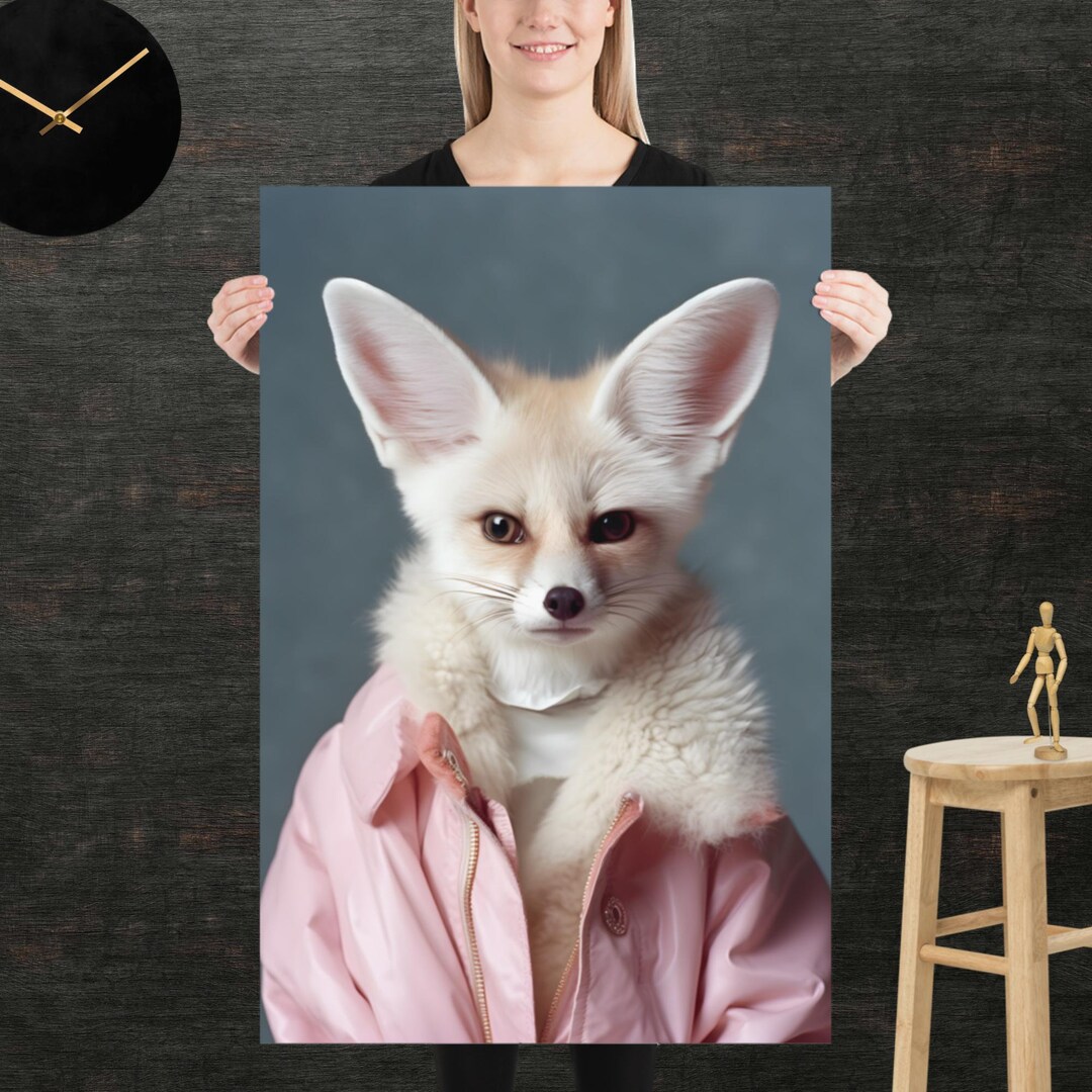 Fennec Fox 80s Style | Retro Poster | Eighties Wall Art | Living Room ...