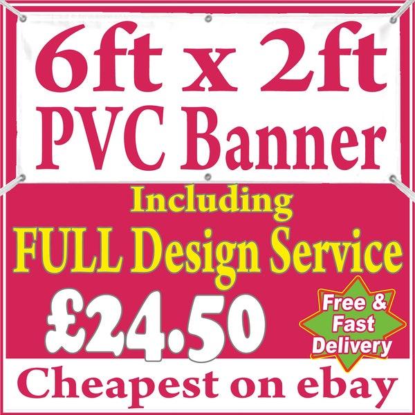 6ft X 2ft Banner - Etsy