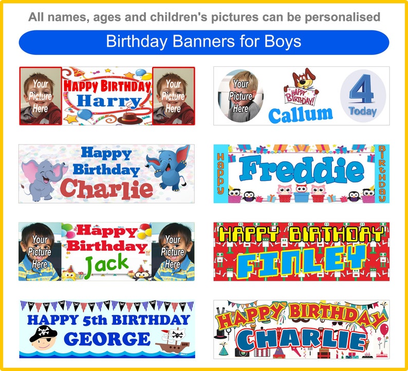 Happy Birthday PVC Indoor/outdoor Banner 4 Sizes - Etsy
