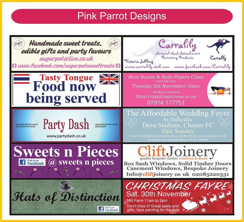 10ft X 4ft PVC Banner With FULL Design Service for Business Retail ...