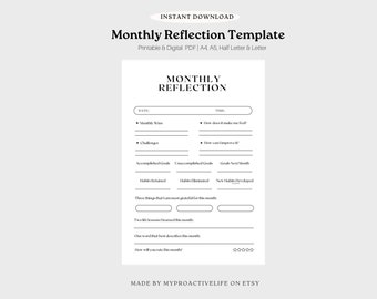 INSTANT DOWNLOAD Wheel of Life Reflection Template 8.5x11: - Etsy UK
